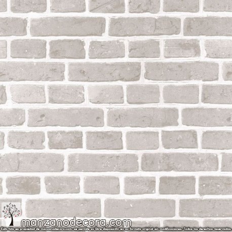 Papel Pintado Brick - Cortinas Manzanodecora